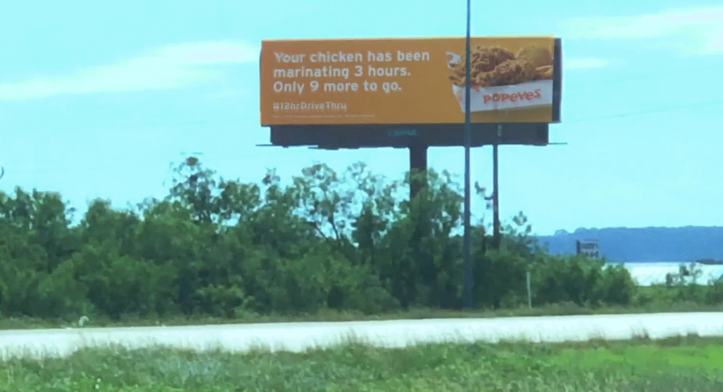 On a Dark Desert Highway — Popeyes - OOH TODAY