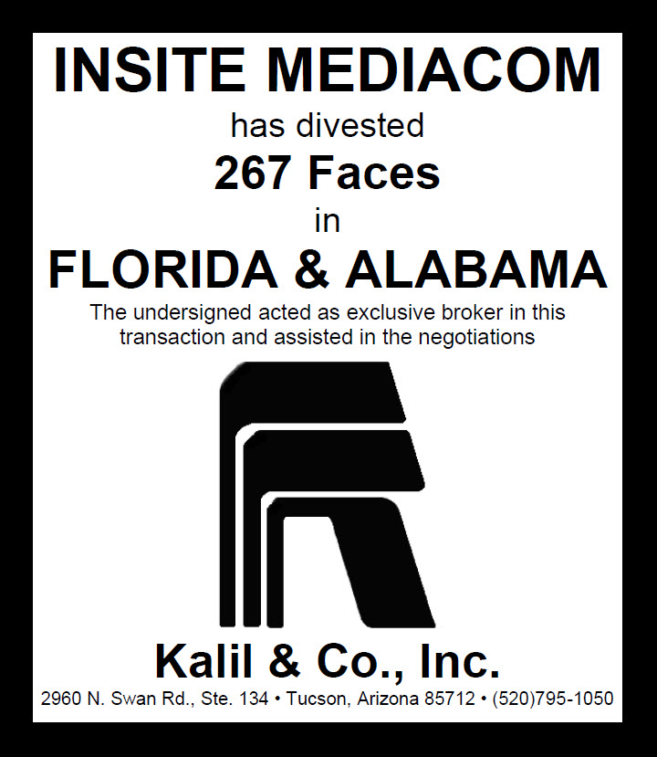 Insite Mediacom Divests 267 Faces - OOH TODAY