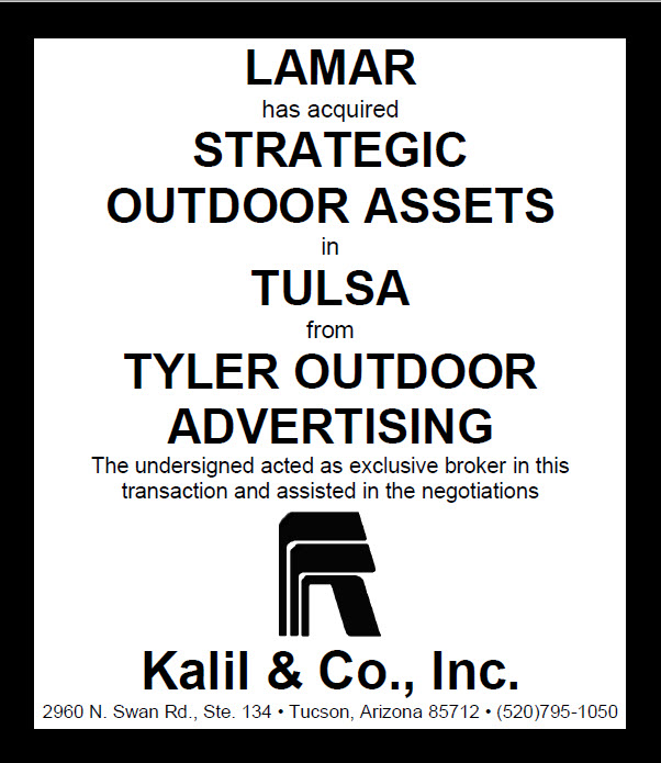 Lamar Acquires Strategic Outdoor Assets from Tyler Outdoor Advertising ...
